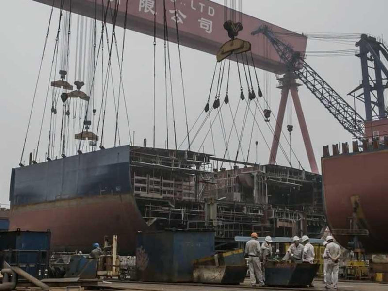 Construction Time Lapse of the World's Largest Ethane Gas Carrier ...